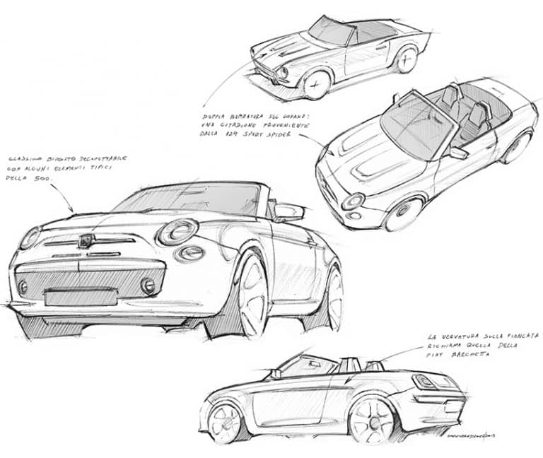 Fiat 500 Spider by David Obendorfer - Design Miss