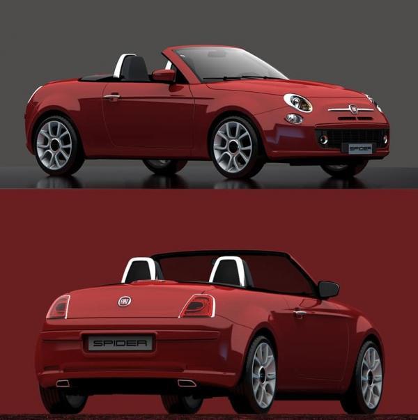 Fiat 500 Spider by David Obendorfer - Design Miss