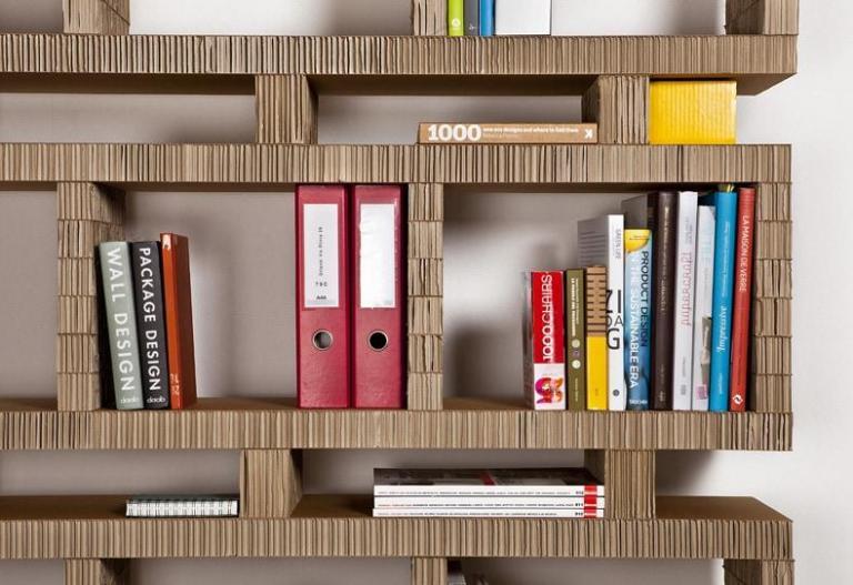 Libreria in cartone riciclato Bookstack - Design Miss