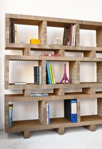 Libreria in cartone riciclato Bookstack - Design Miss